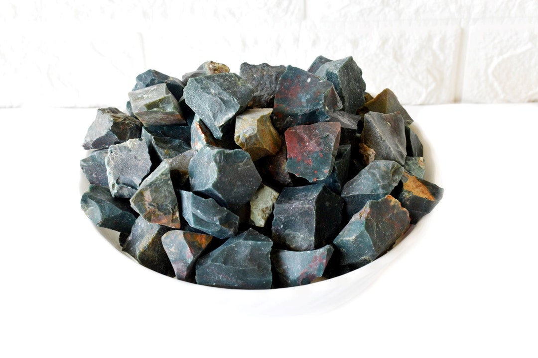 Bloodstone Rough Natural Stones 1 Inch Bloodstone Raw Stones Pack Size ...