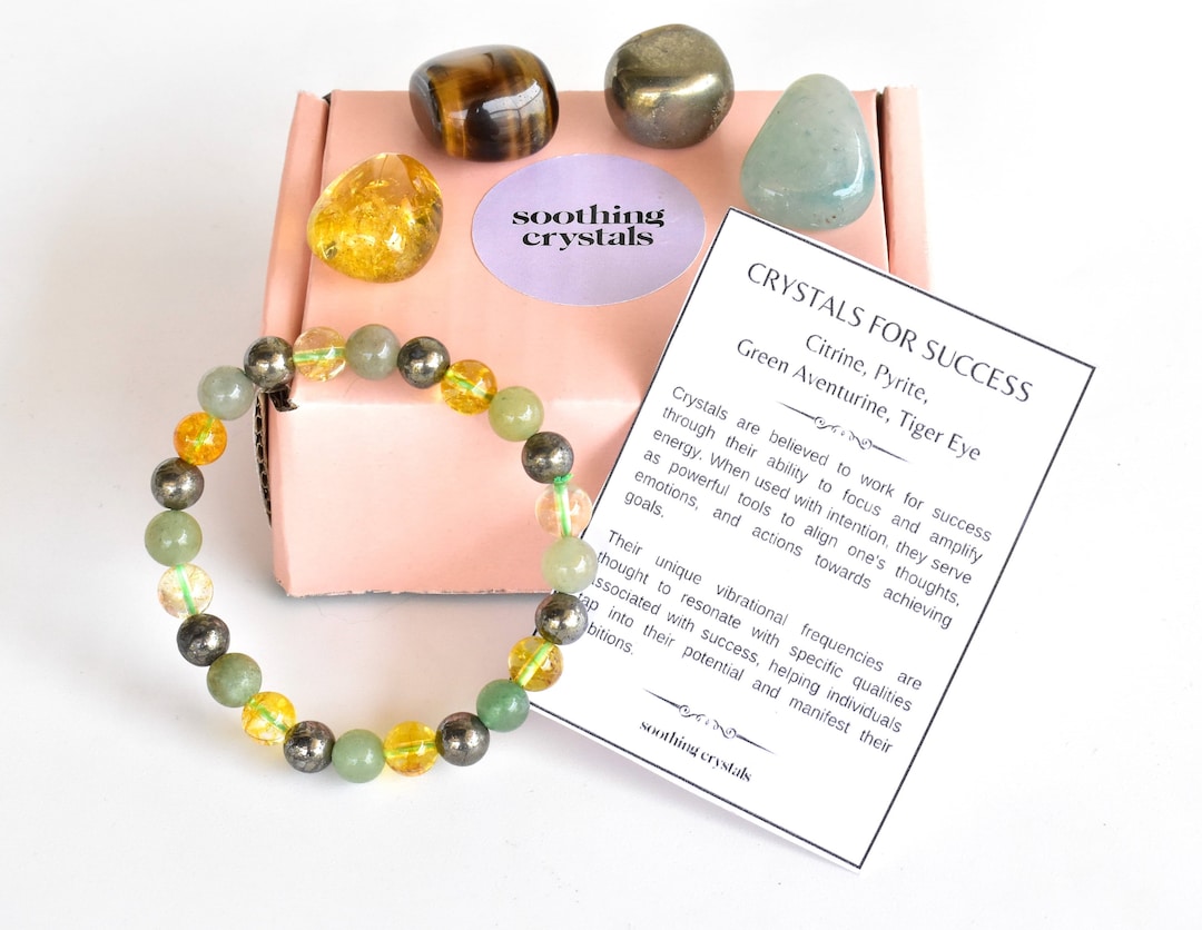 Attract SUCCESS Crystals Set, Gift for Success,crystals for Success ...