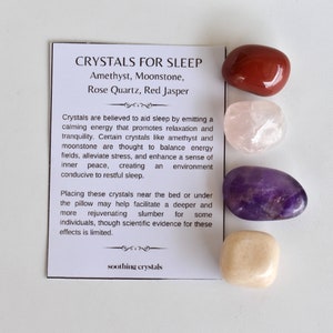 Improve SLEEP Crystals Set, Gift for Improve Sleep Stones, Sleep for ...