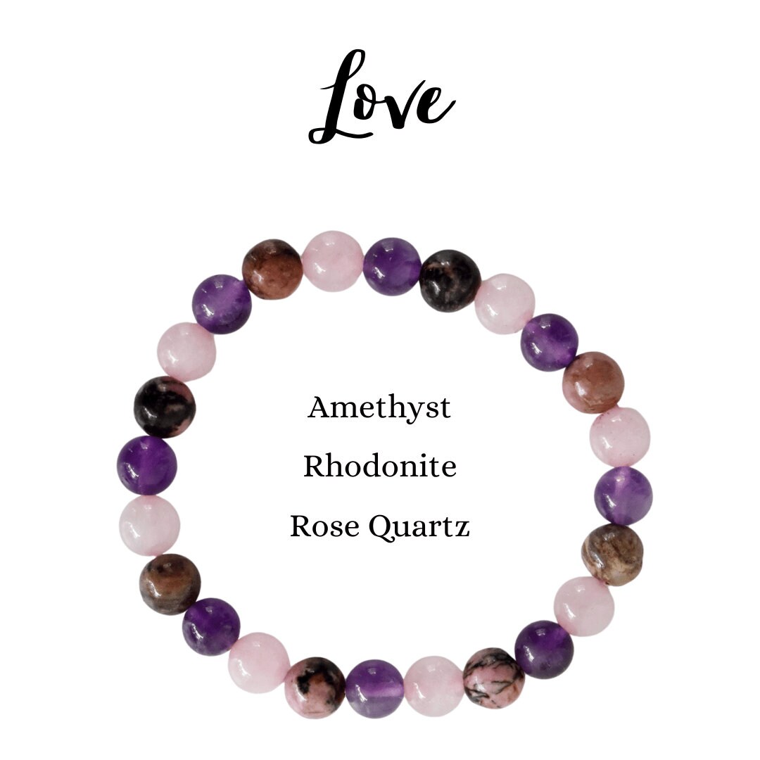 Attracting LOVE Crystal Bracelet, Magnetic Love Intention Bracelet ...