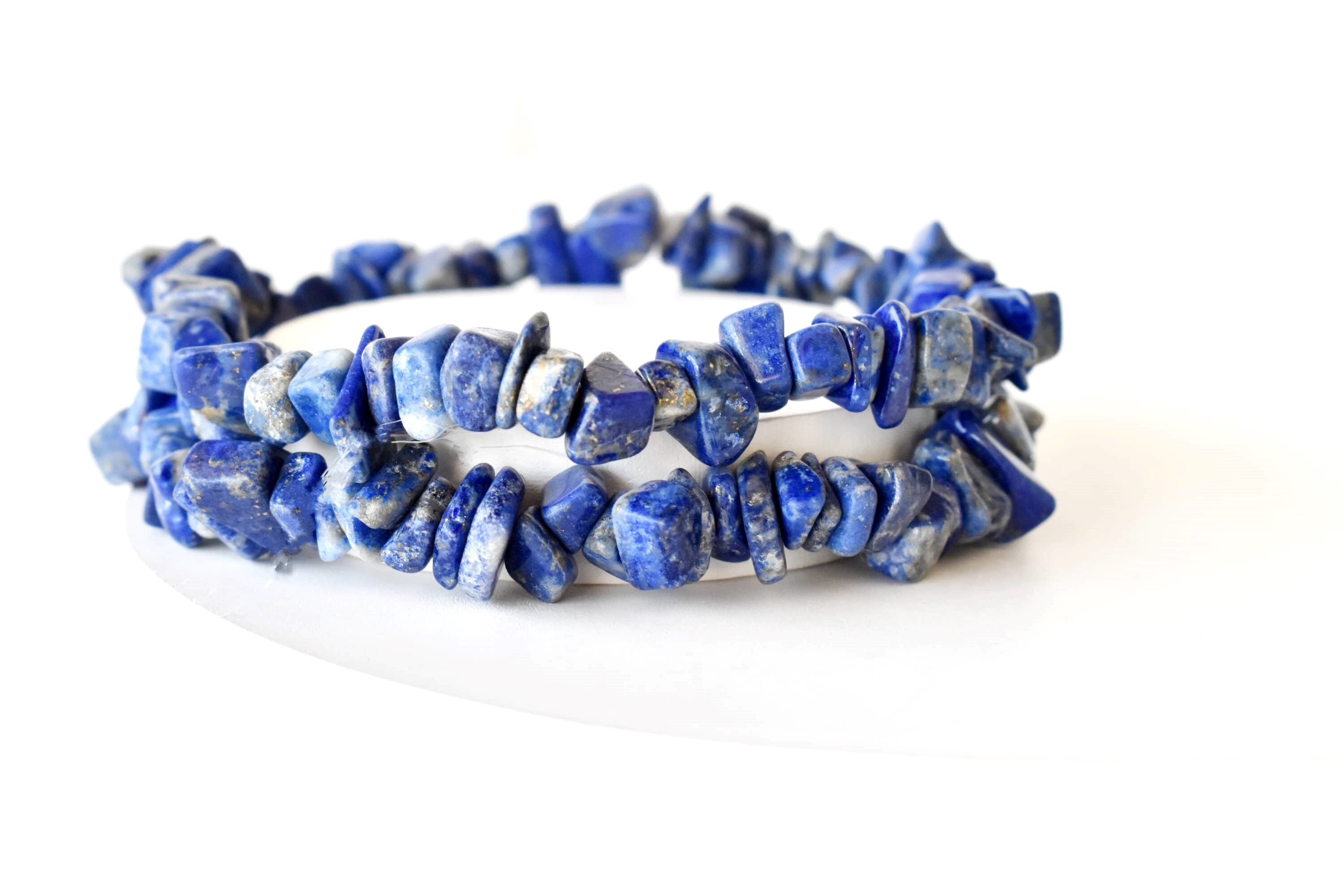 Natural Lapis Lazuli Chip Bracelets, Loose Crystal Gemstone Chip ...