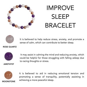 Improve SLEEP Crystal Bracelet, Sleep Bracelet Sleep Therapy, Sleep ...