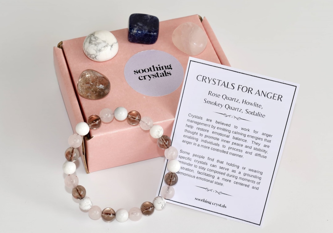 Control ANGER Crystals Set, Gift for Anger, Crystal Stones, Anger ...