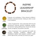 Inspire LEADERSHIP Crystal Bracelet, Inspire Stones Bracelet, Healing ...