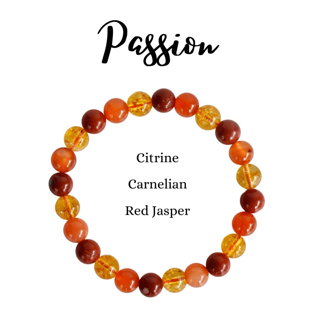 Enhances PASSION Crystal Bracelet, Passion Intention Crystal Bracelet ...