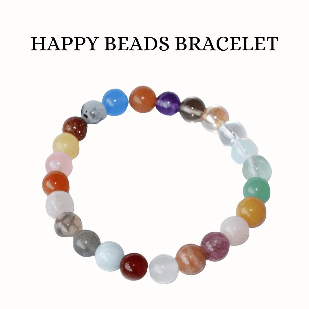 Happy Crystal Beads Bracelet| Power Gemstone Bracelet| Mix Stone ...