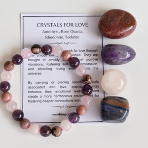 Attracting LOVE Crystals Set, Love for Gifts Set, Love Crystal Set ...