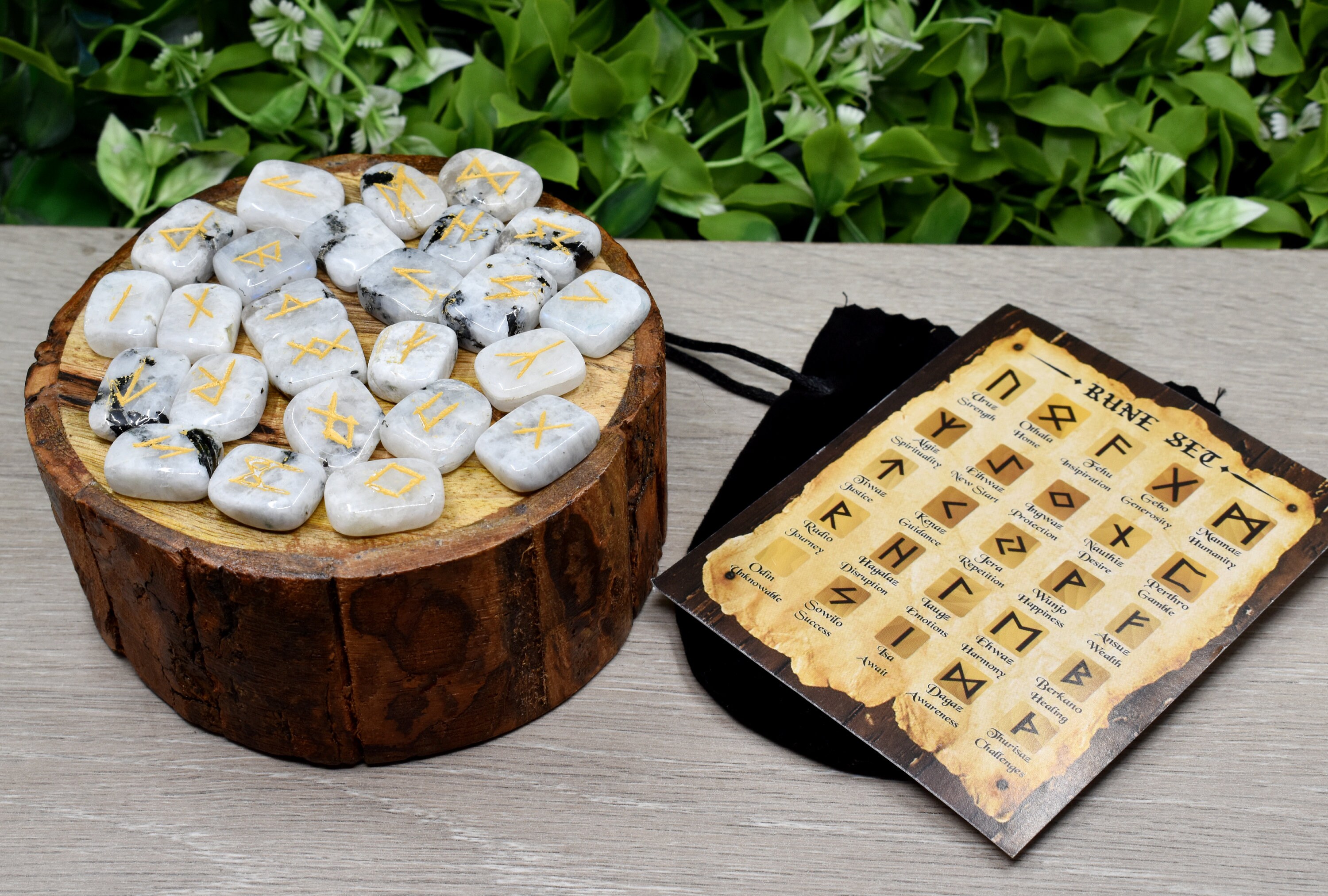 Rainbow Moonstone Rune Sets Elder Futhrak Rune Set Comes With - Etsy