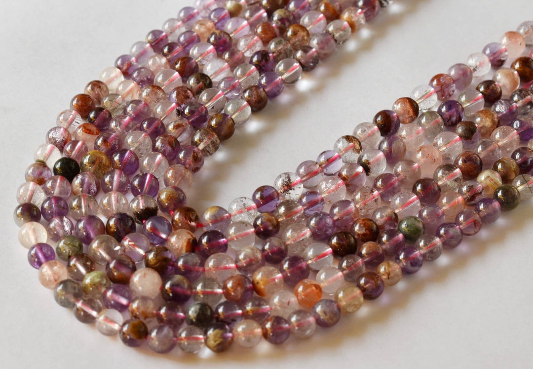 Super Seven A Grade 6mm, 8mm, 10mm Round Beads - Etsy