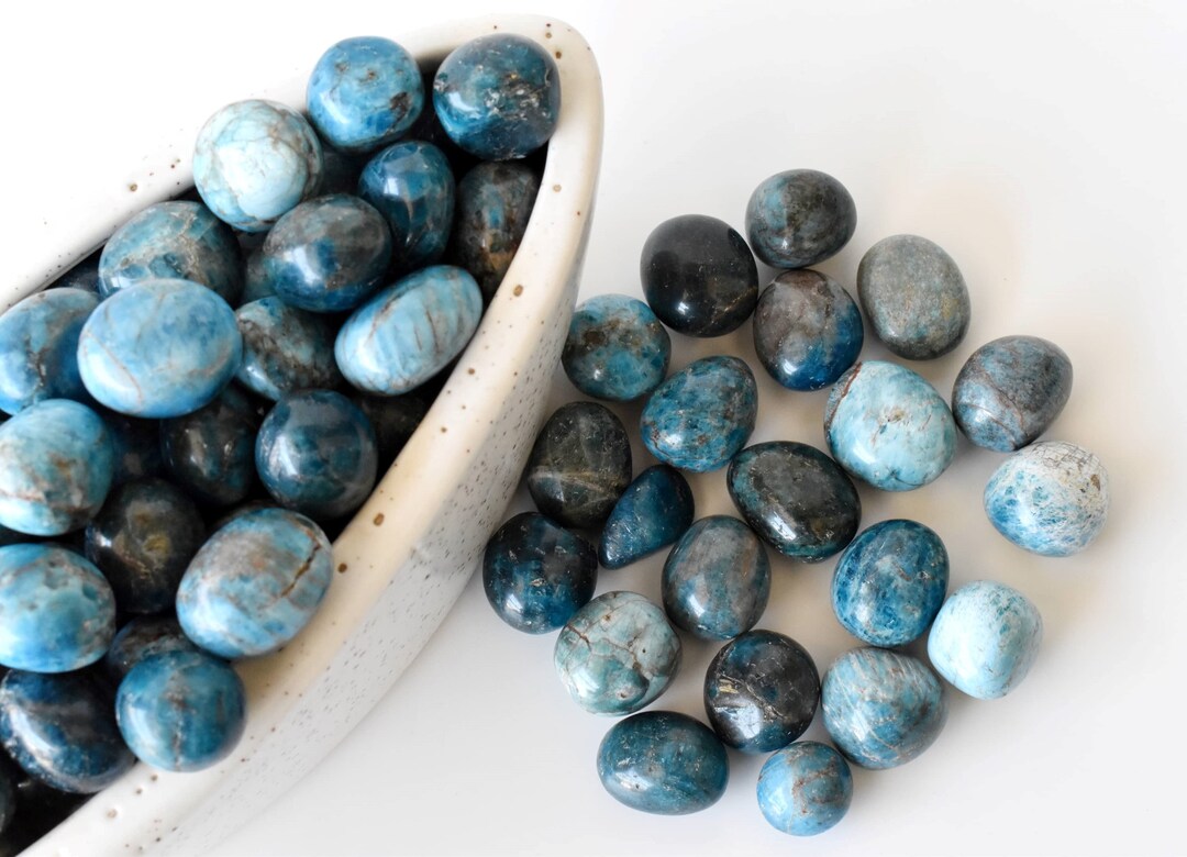 Apatite Tumbled Stones, Apatite Healing Crystals Tumbled Stones in Pack ...