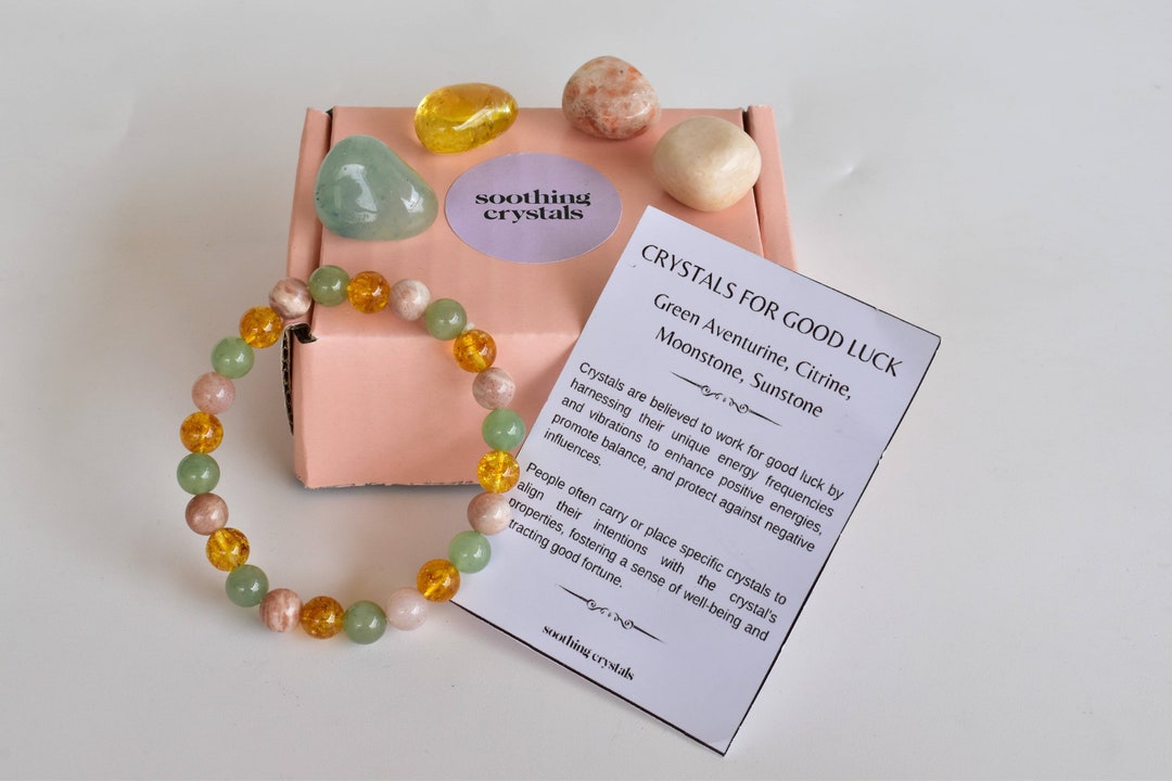 Bringing GOOD LUCK Crystals Set, Crystals Gift,new Beginnings Stones ...