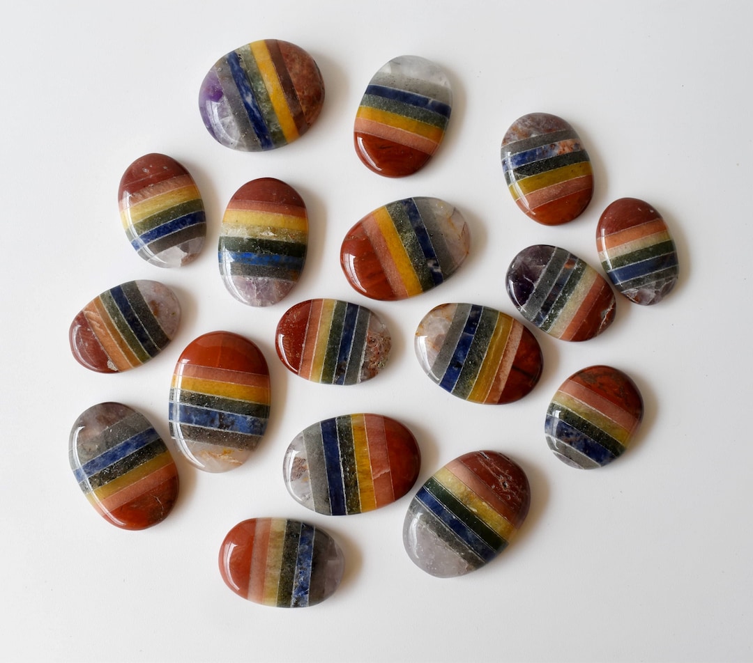One (1) Chakra Bonded Pocket Stone for Crystal Healing - Pocket Crystal ...