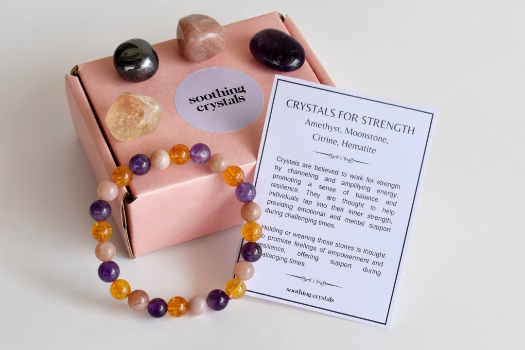 Enhances STRENGTH Crystals Set Strength Gifts Strength - Etsy