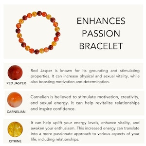 Enhances PASSION Crystal Bracelet, Passion Intention Crystal Bracelet ...