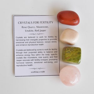 Balancing FERTILITY Crystals Set, Gifts for Fertility, Crystals ...