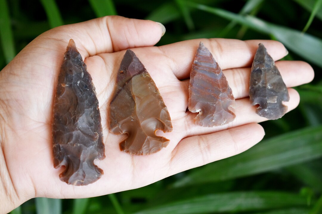 Pick One Natural Fancy Jasper Arrowhead Point Spearhead - Etsy