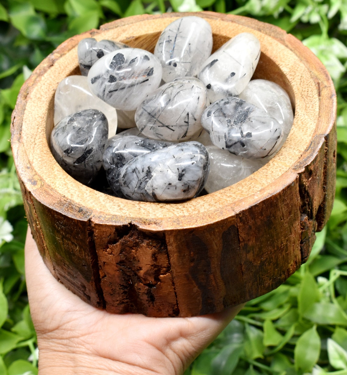 Black Rutile Tumbled Stones A Grade Healing Crystals Tumbled - Etsy