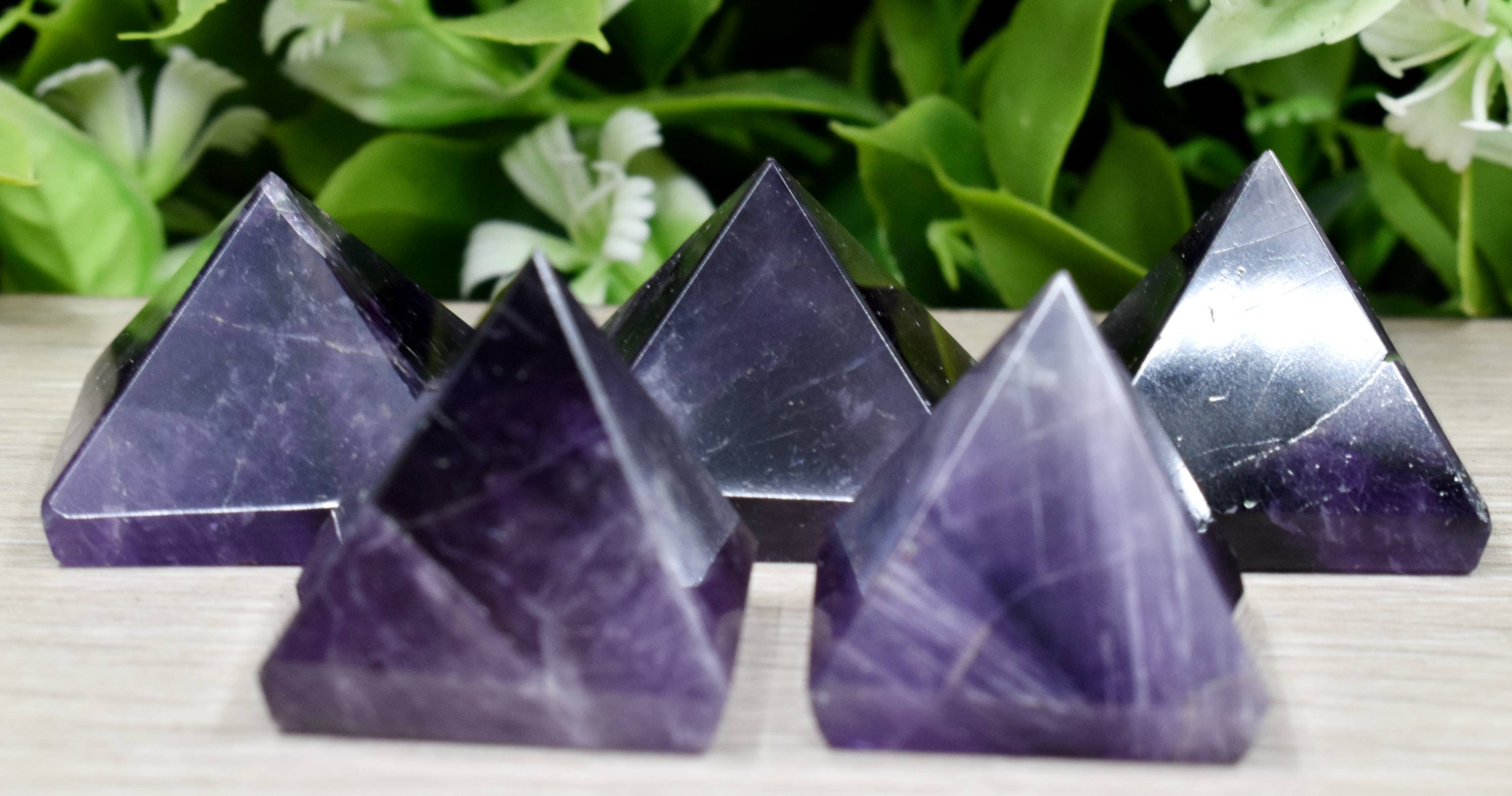 Amethyst Crystal Healing Pyramid Amethyst Pyramid for - Etsy
