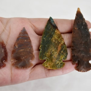 Pick One Natural Fancy Jasper Arrowhead Point Spearhead Arrowhead ...