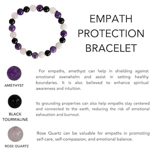 EMPATH PROTECTION Crystal Bracelet, Empath Protection Crystal ...