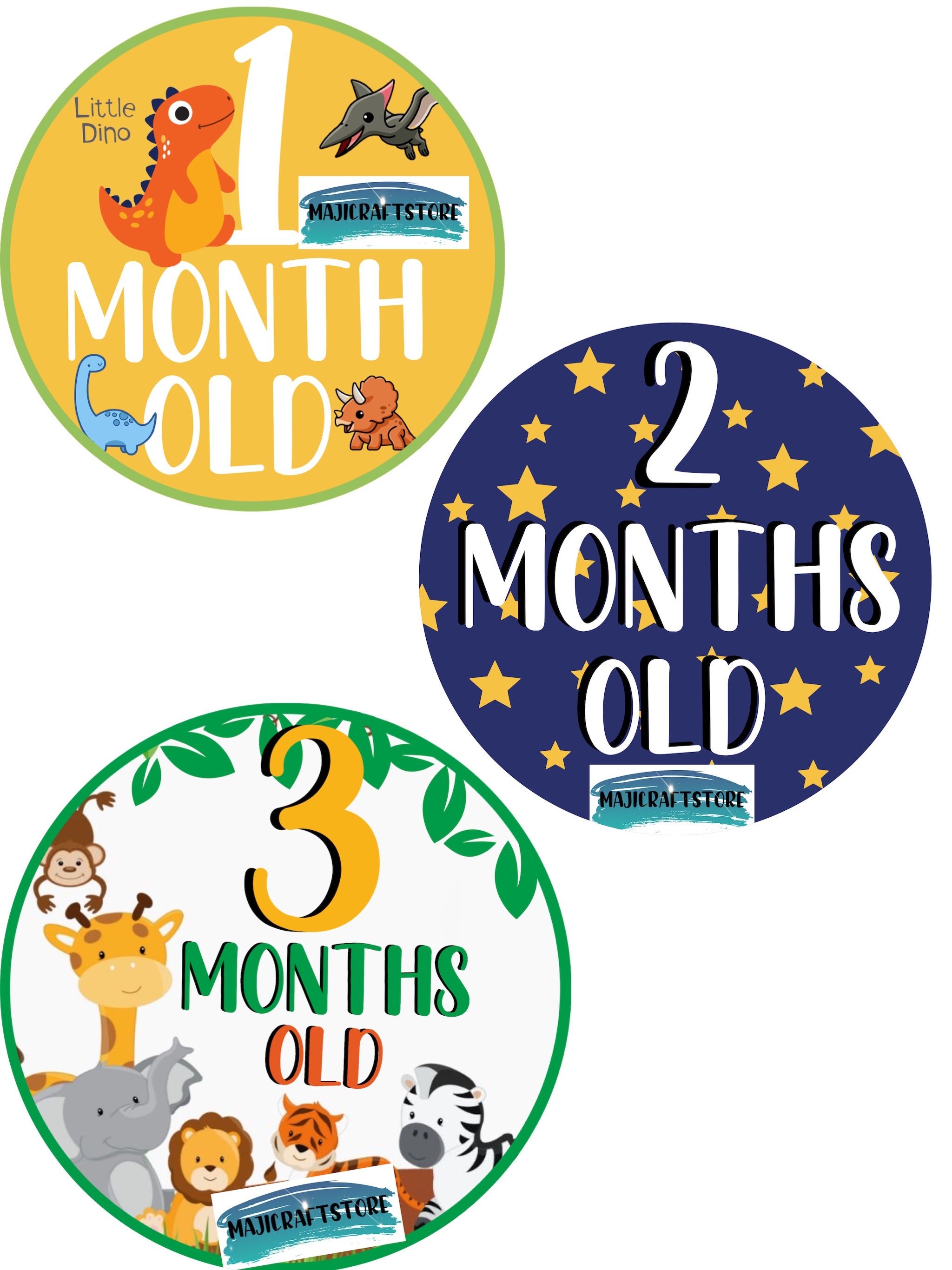 Baby Boy Monthly Milestones DIGITAL - Etsy