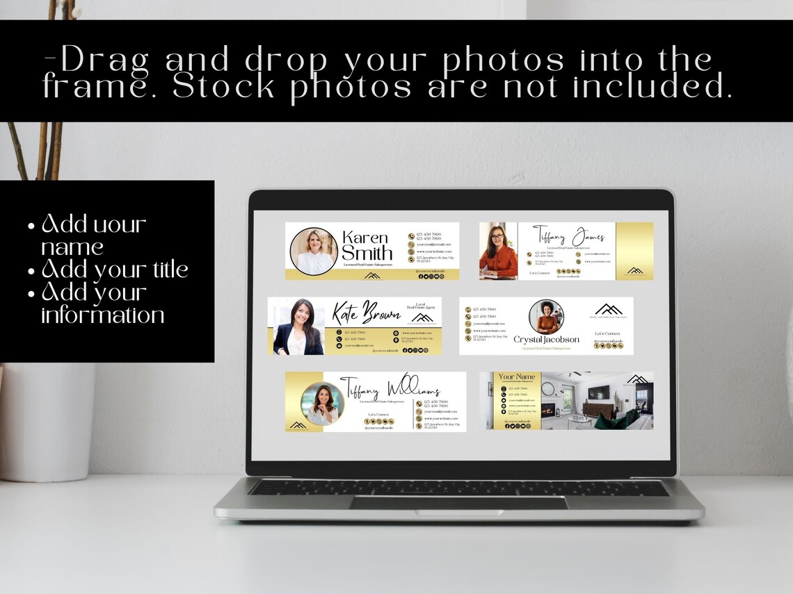 Luxury Real Estate Email Signature Template Bundle| Luxury Email ...