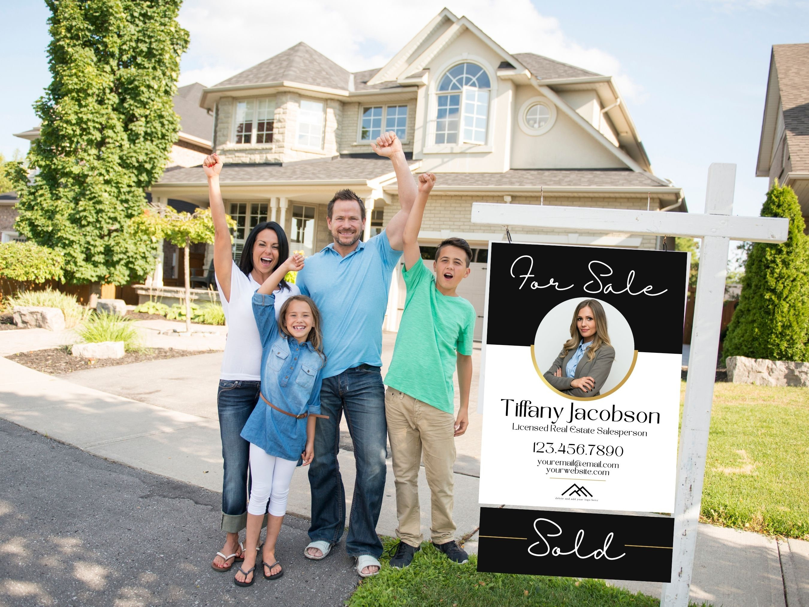 Luxury Real Estate Sign Template | Real Estate Sign and Riders Template ...