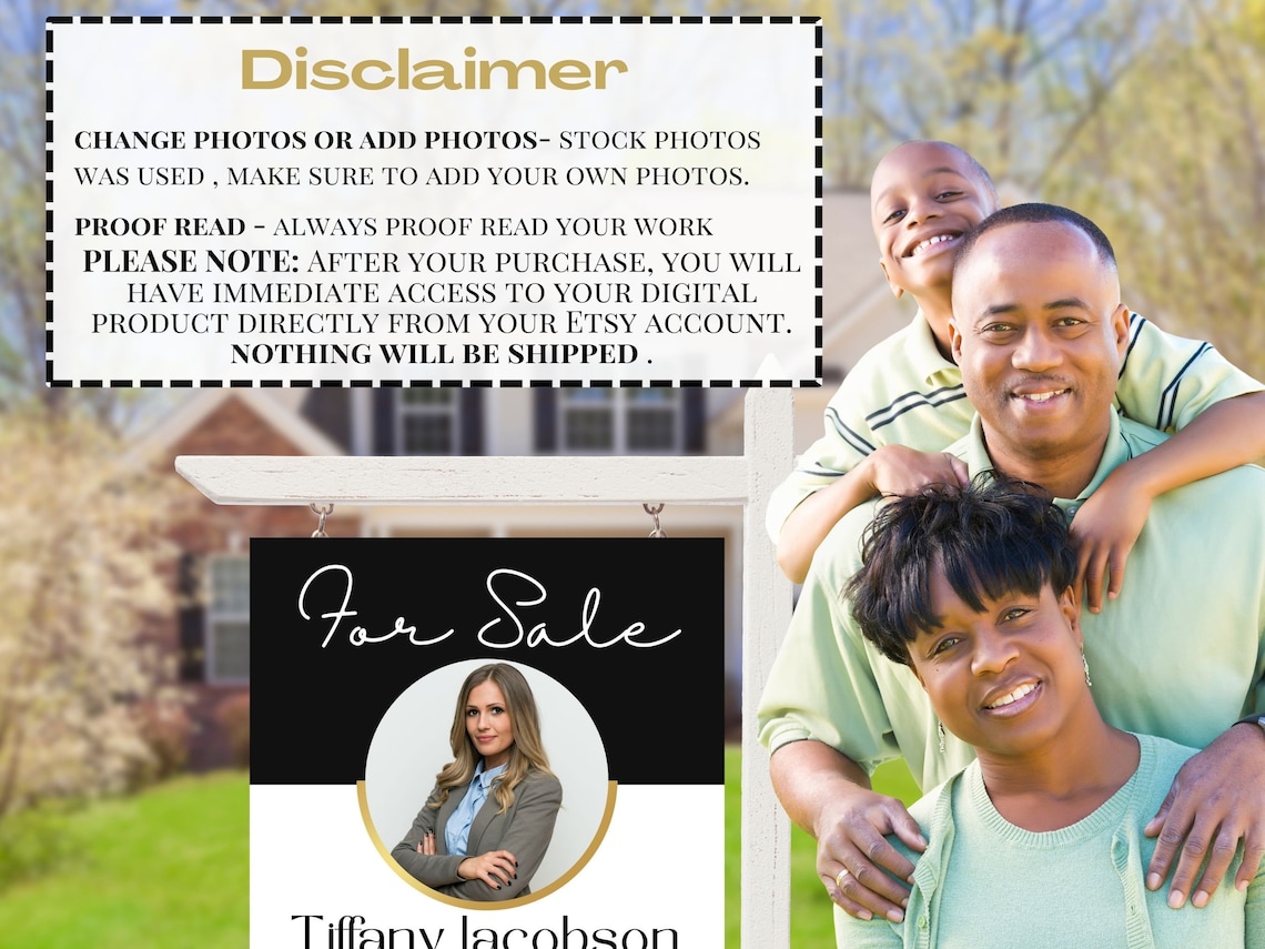 Luxury Real Estate Sign Template | Real Estate Sign and Riders Template ...