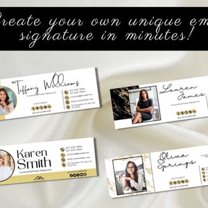 Luxury Real Estate Email Signature Template Bundle| Luxury Email ...