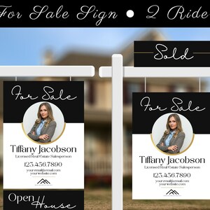 Luxury Real Estate Sign Template | Real Estate Sign and Riders Template ...