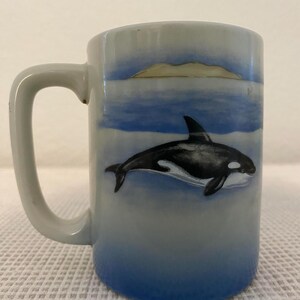 Otagiri Mug Orca Whale Vintage - Etsy