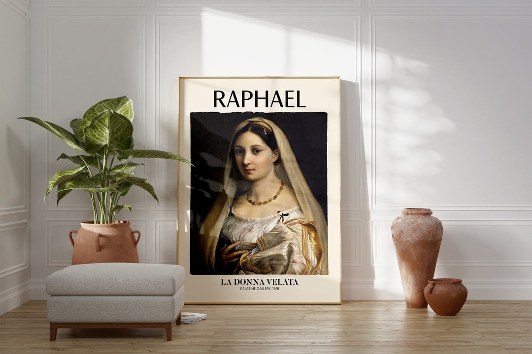 Raphael Exhibition Wall Art Print, Neutral Beige Abstract Vintage ...