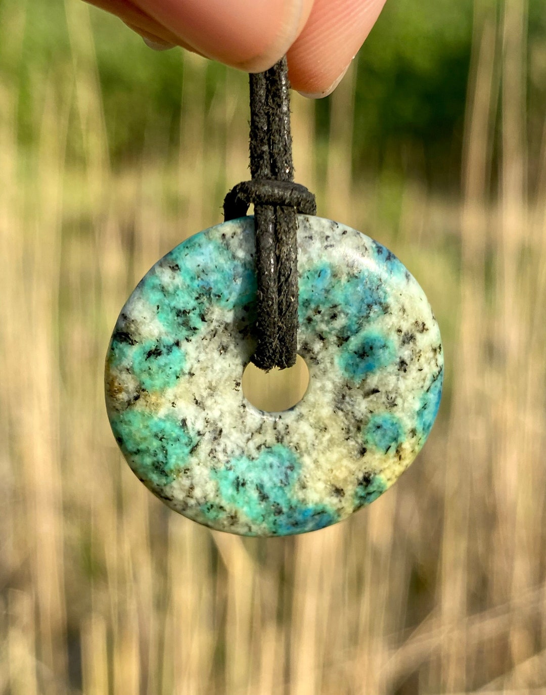 Real K2 Donut Azurite in Granite Meditation Spirituality Chakra - Etsy