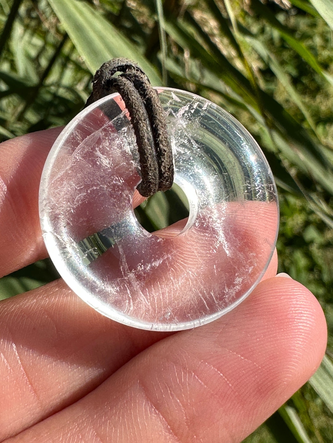 Rock Crystal Donut Shamanic Quartz Chakra Meditation Spirituality ...