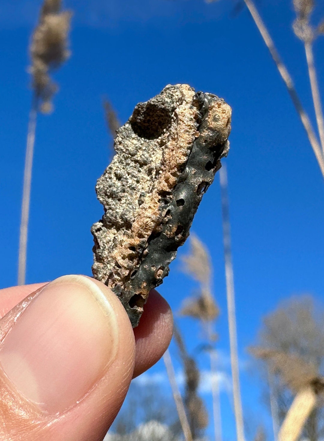 Small Fulgurite Piece Flash Tube Lightning Sand Lightning Rock ...