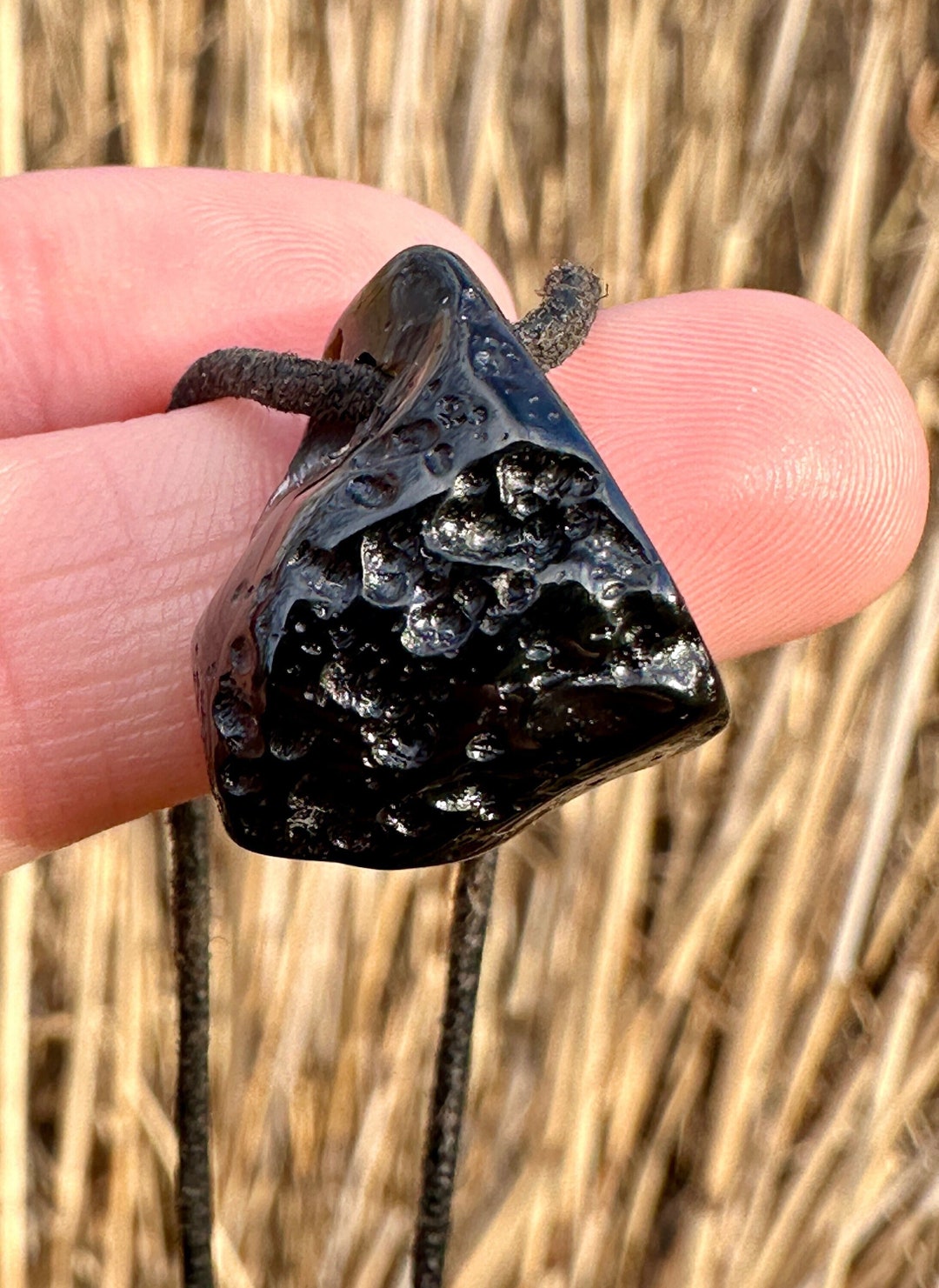 Small Tektite Pendant | Protection Stone | Spirituality | Meditation ...