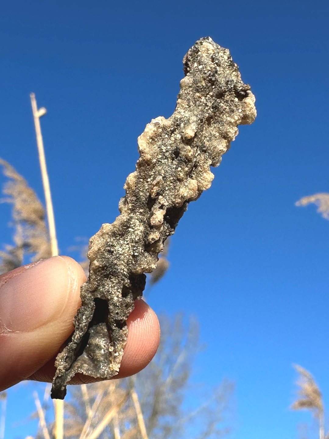 Genuine Fulgurite Flash Tube Lightning Sand Lightning Rock ...