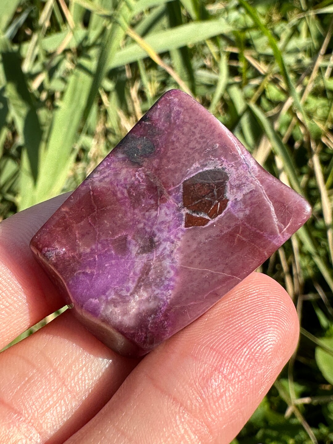 Dark Sugilite Tumbled Stone From the Famous Wessels Mine - Etsy