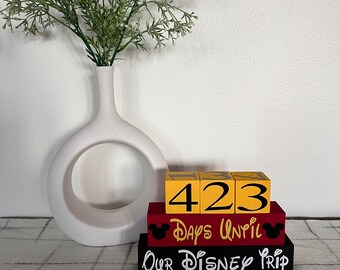 Disney Countdown Wood Sign-disneyland Fan-disney World-cruise-days ...