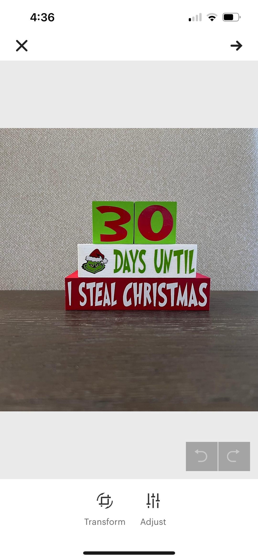 Days Until I Steal Christmas Countdown Holiday Decor Grinc Mean One ...