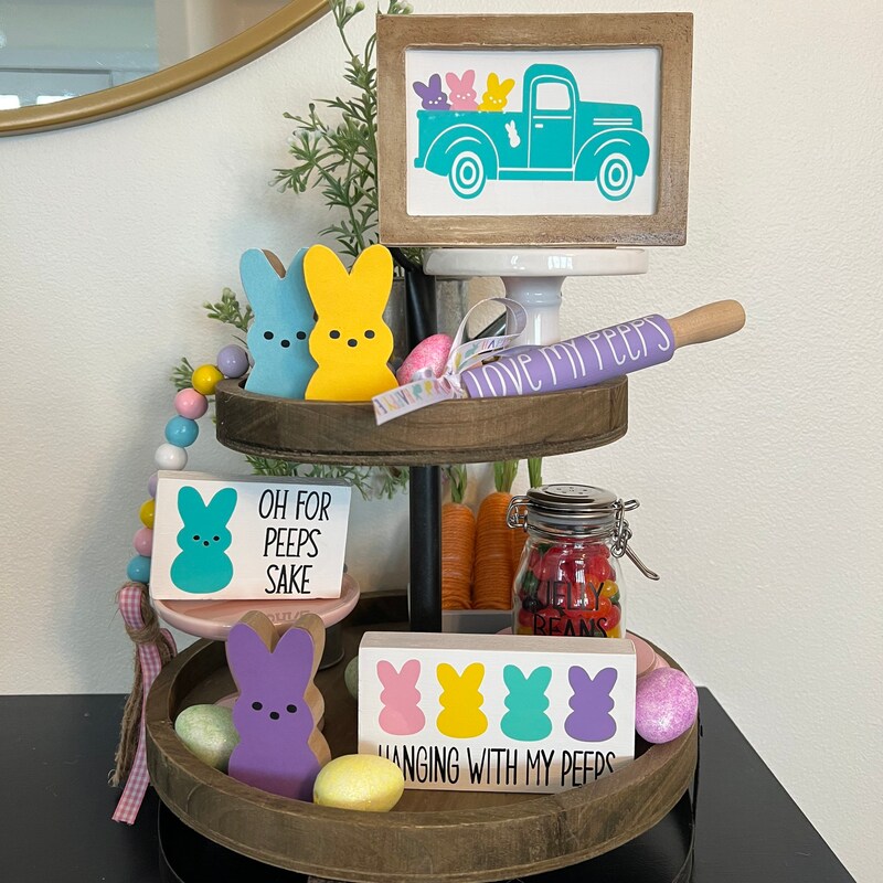 Easter Tiered Tray Decor - Etsy