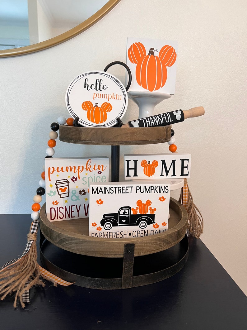 Fall Disney Tiered Tray Decor - Etsy