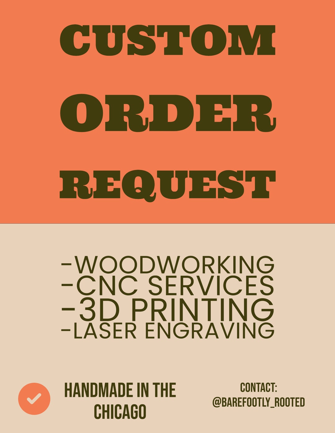 Custom Order Request - Woodworking Services - Custom Woodworking - Cnc ...
