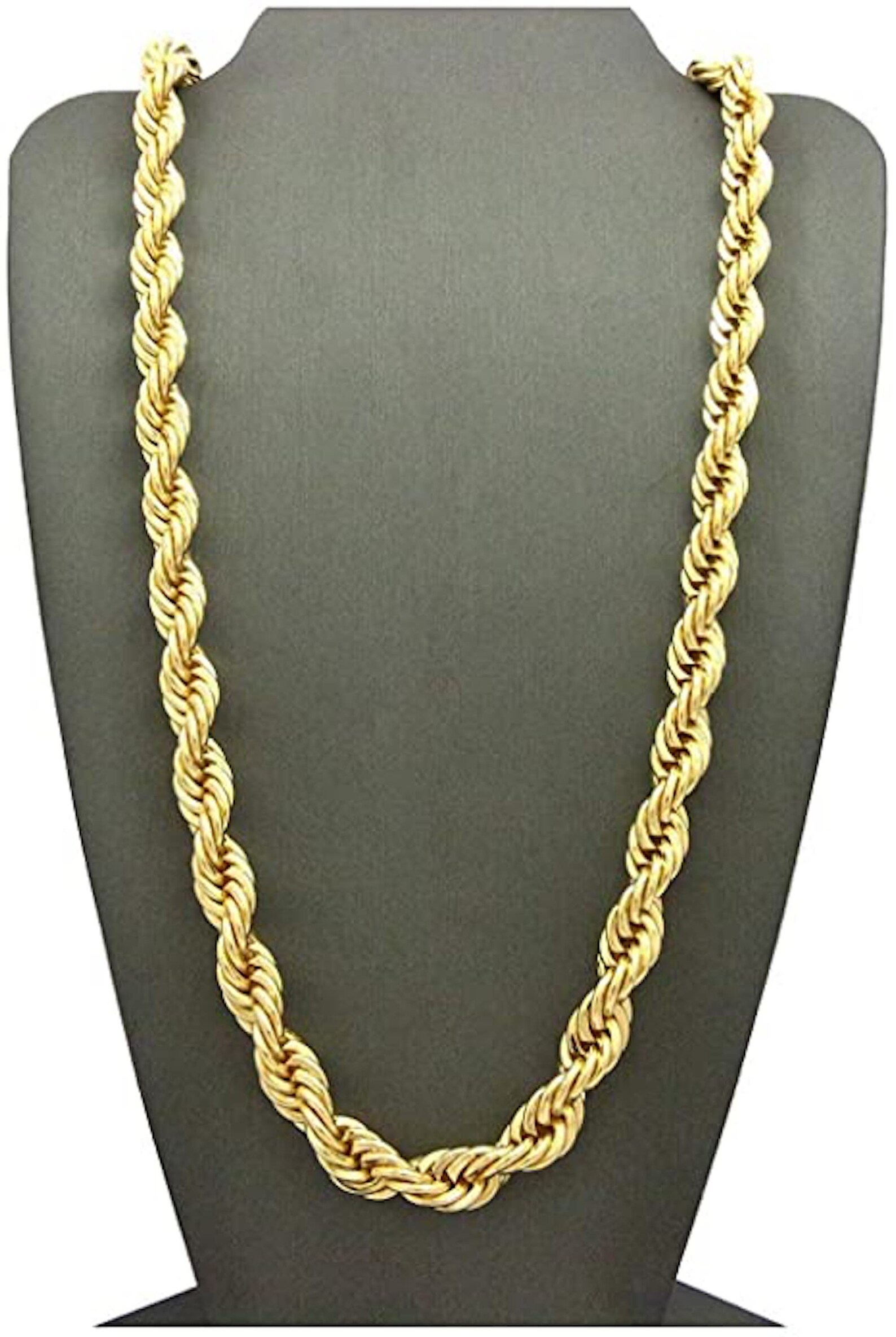 7mm 24K Rope Chain, Hip Hop Chain, Cuban Link Chain, Hip Hop Necklace ...