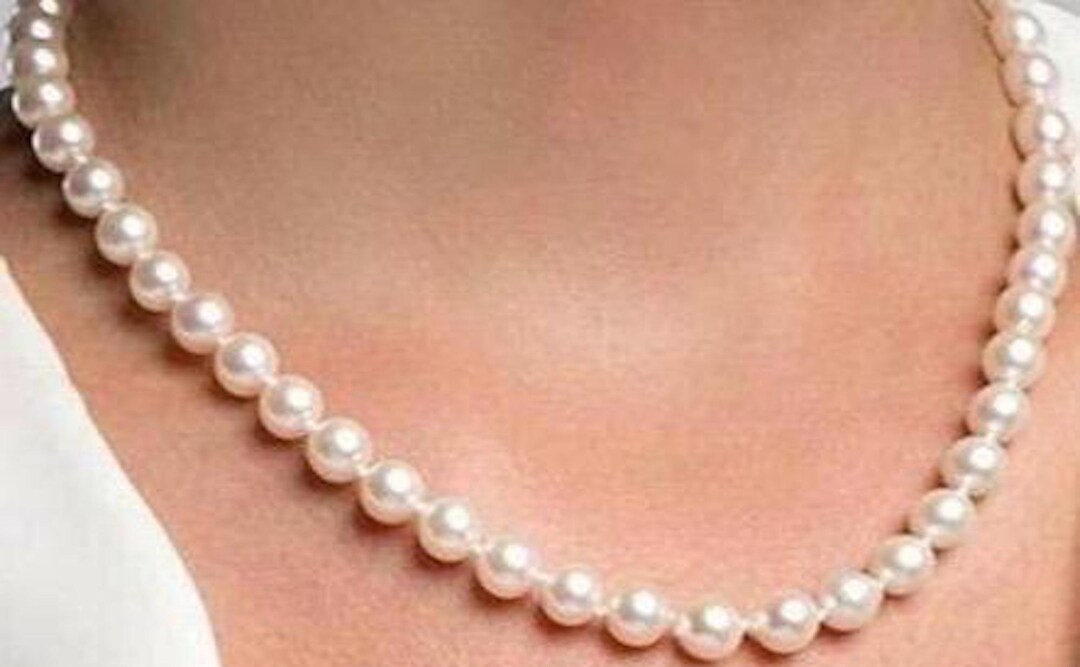 String of Pearls, Aesthetic Necklace, Choker Bestfriend Gift for ...