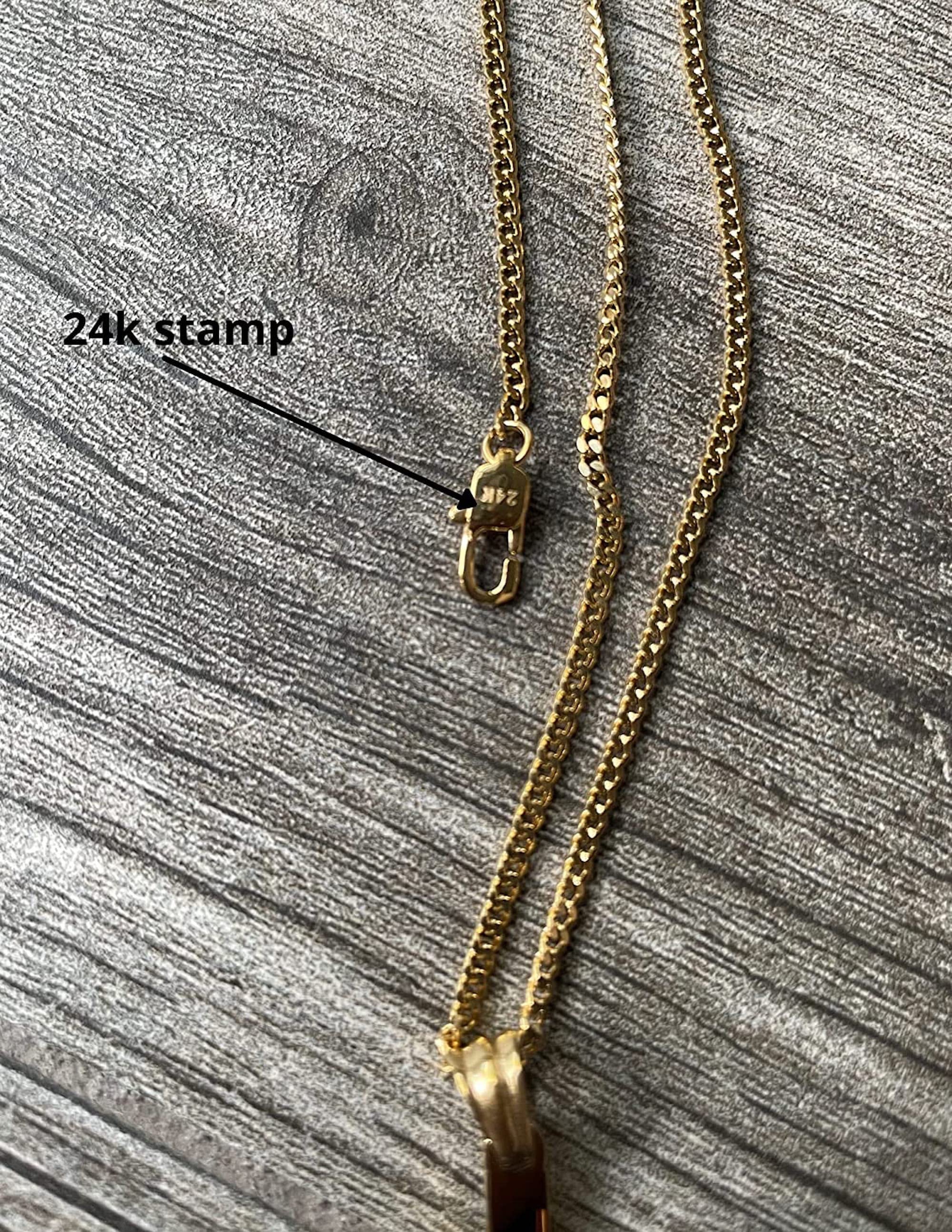 Waterproof 24k Gold Cross Chain, Men Everyday Cross Necklace, Catholic ...