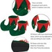 Adults Deluxe Unisex Christmas Elf Shoes With Bells Elf Green Red ...