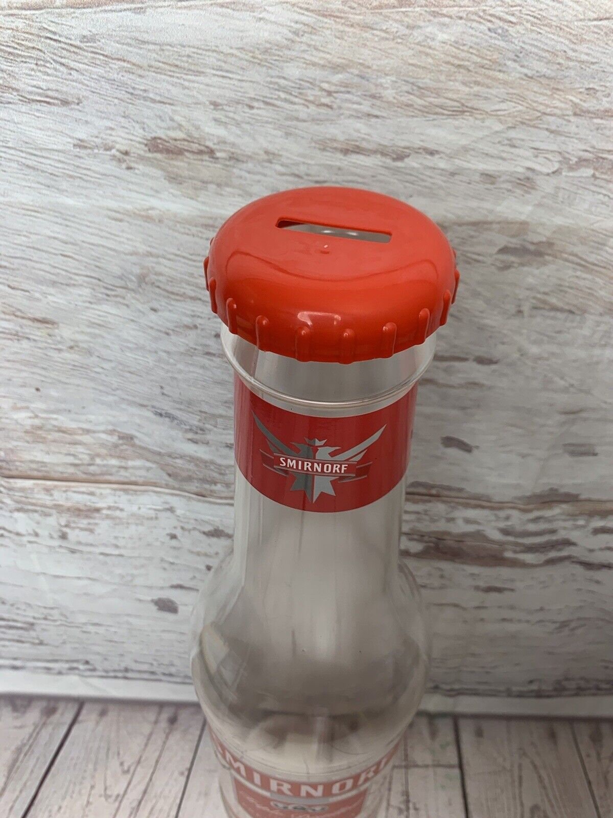 Giant Smirnoff Money Bottle Coins Savings Plastic Box Pot Piggy Bank ...