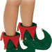 Adults Deluxe Unisex Christmas Elf Shoes With Bells Elf Green Red ...