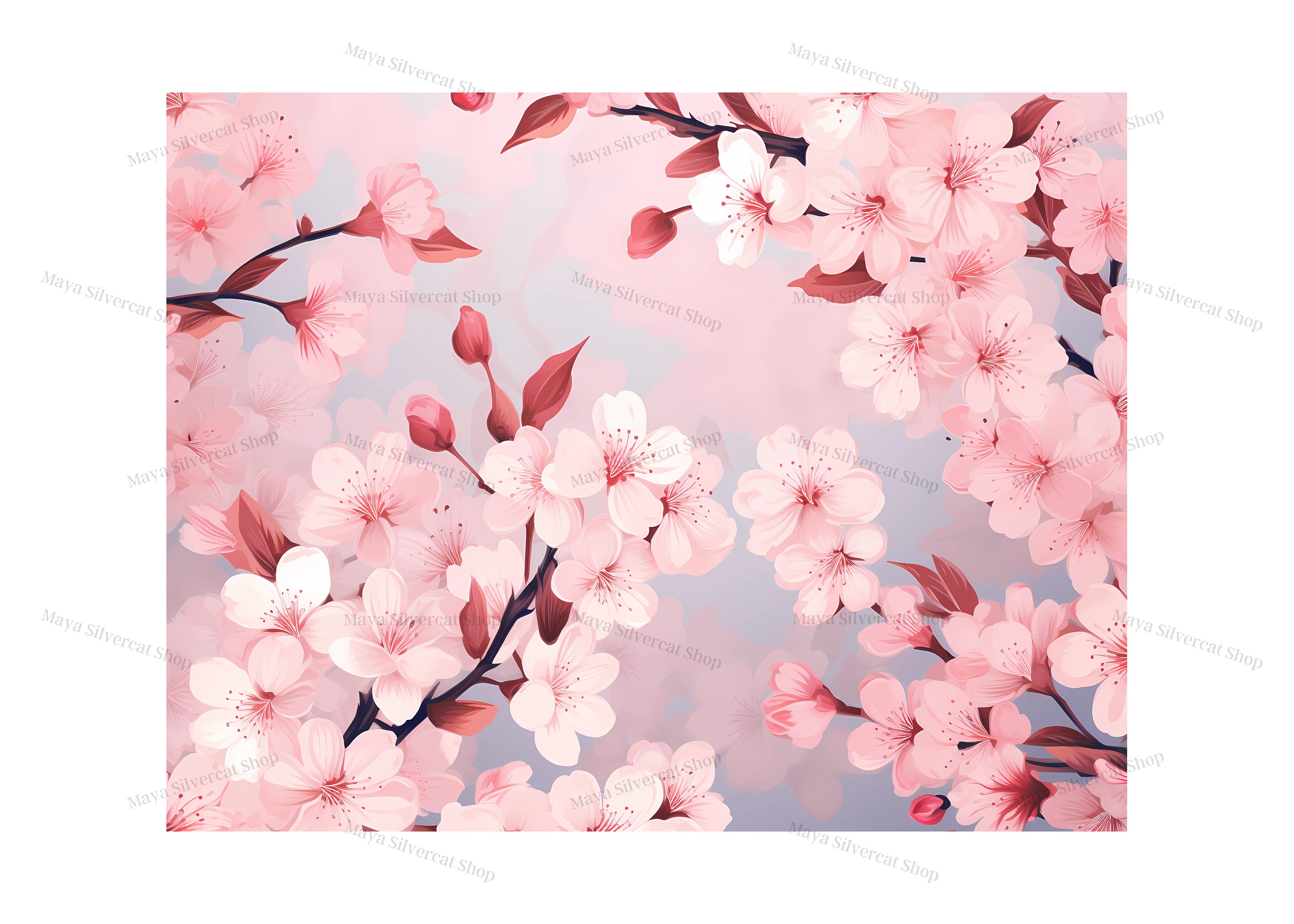 25 Pink Flower Backgrounds Set1 / Instant Download / Comercial Use - Etsy